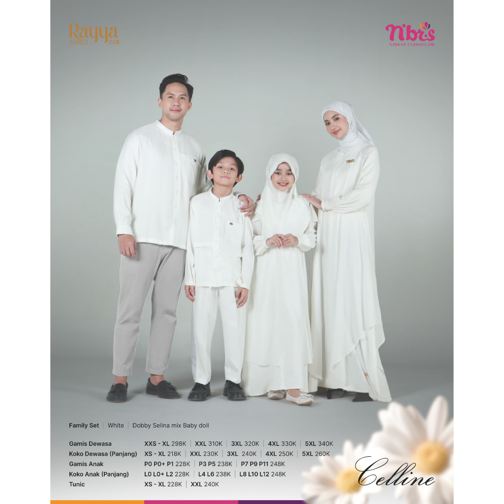 Jual Sarimbit Nibras 2025 Teerbaru Gamis Couple Keluarga Nibras Rayya ...