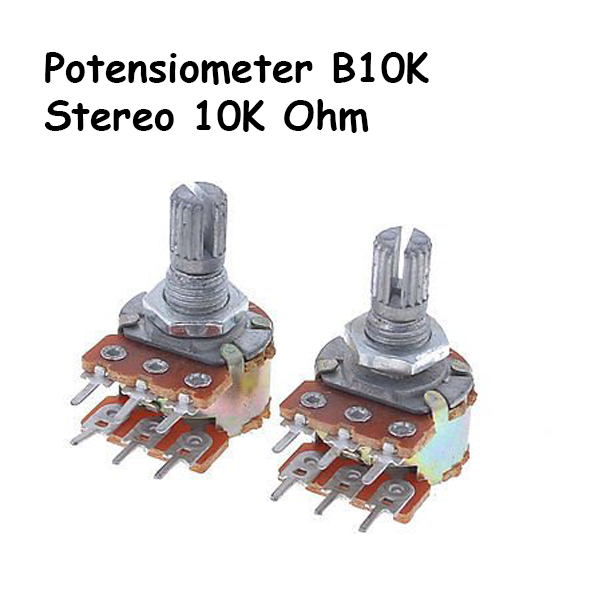 Jual Potensio Stereo 10k Ohm Potensiometer B10K Variable Resistor ...