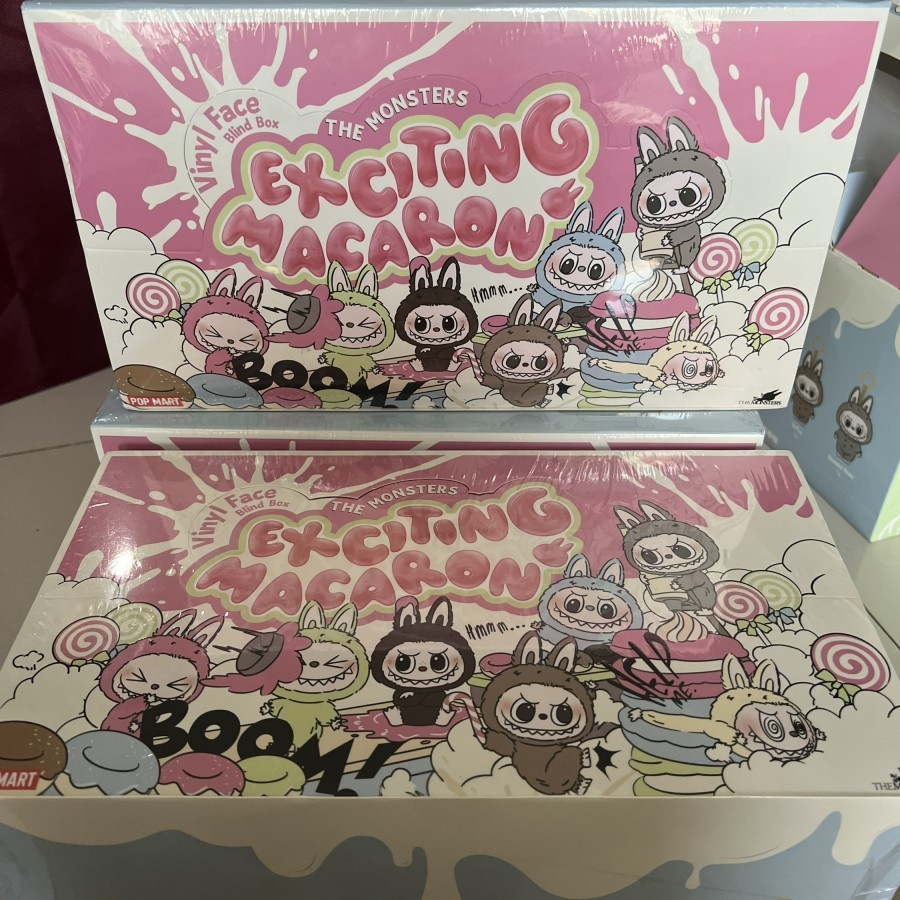 Jual Labubu exciting macaron sealed set pop mart isi 6 blind box ...