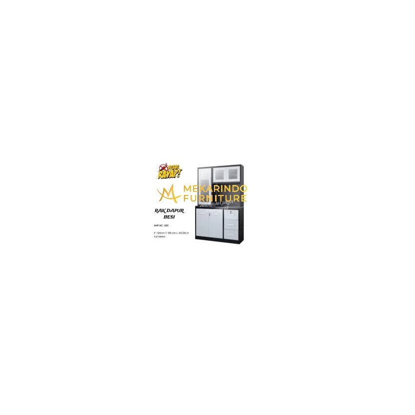 Jual Lemari Dapur / Rak Dapur / Lemari Panel Besi KC 001 | Shopee Indonesia