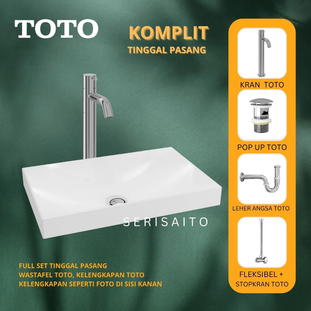 Jual WASTAFEL TOTO ORIGINAL LW645JN / lw 645 BODY ONLY / WASHTAFEL TOTO LW645JN / paket tinggal ...