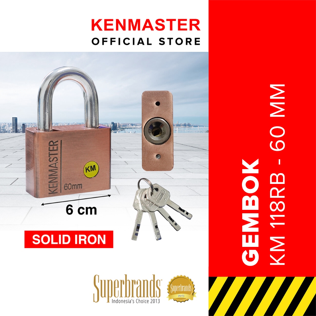 Jual Kenmaster Gembok BRONZE 60MM - KM-118 RB ROSEGOLD / Gembok Anti ...