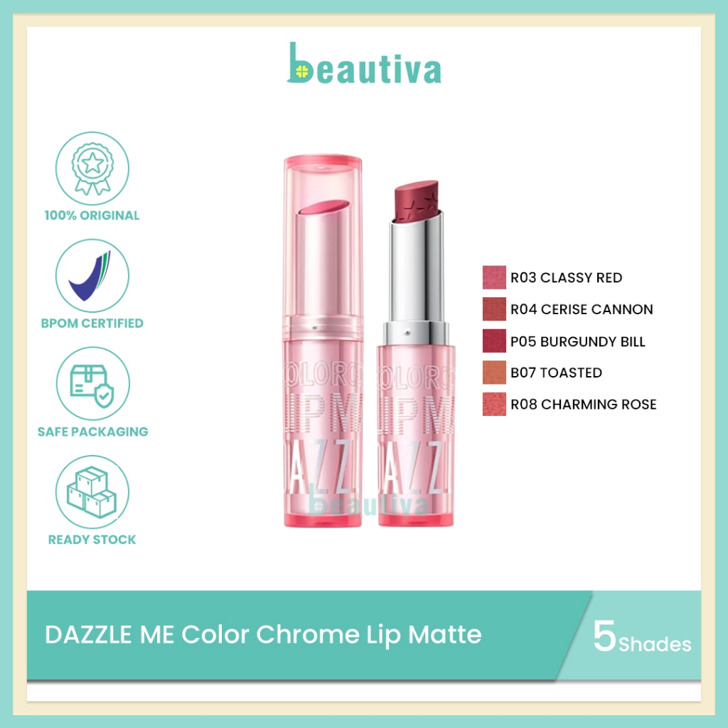 Jual DAZZLE ME Color Chrome Lip Matte | Shopee Indonesia