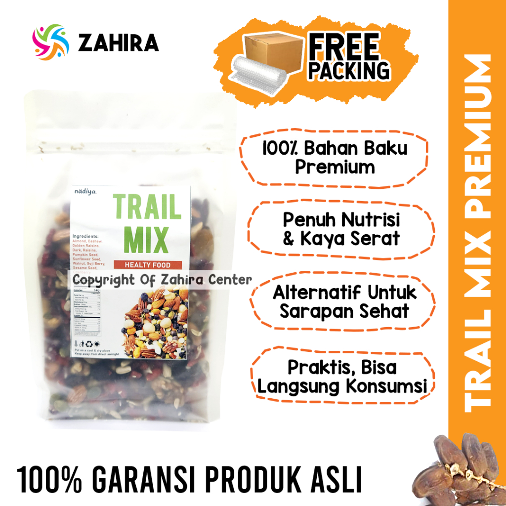 Jual TRAIL MIX Original 1Kg Dried Fruit Almond Roasted Golden Dark ...