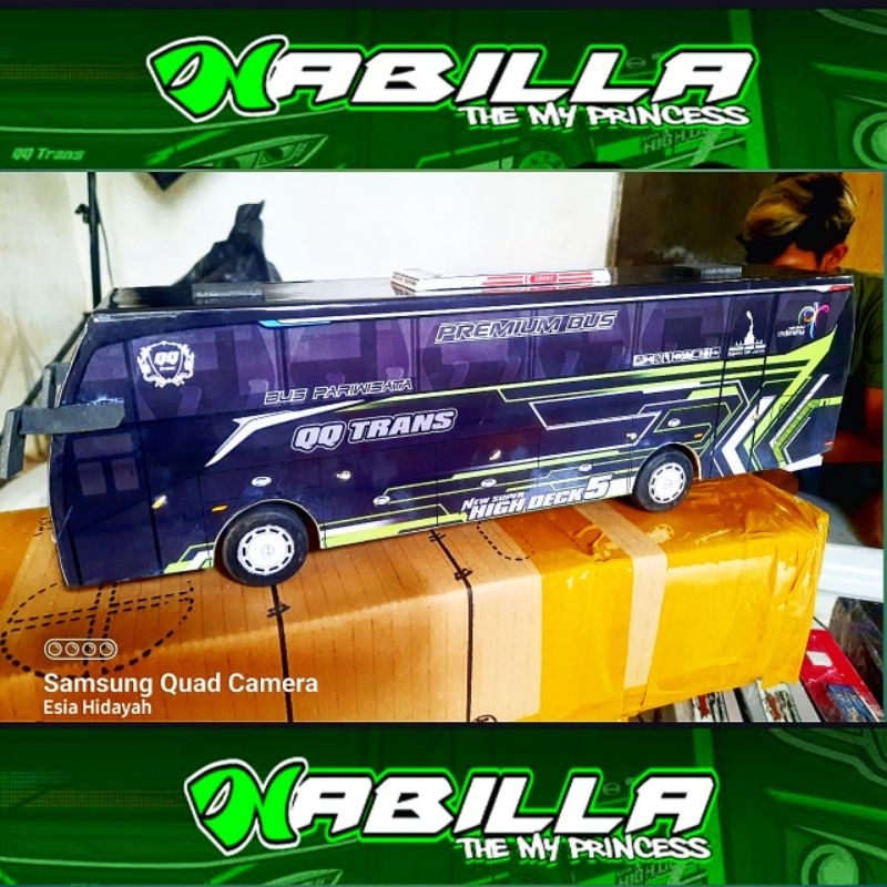 Jual Miniatur Bus QQ Trans Nabila Jetbus 5 | Shopee Indonesia