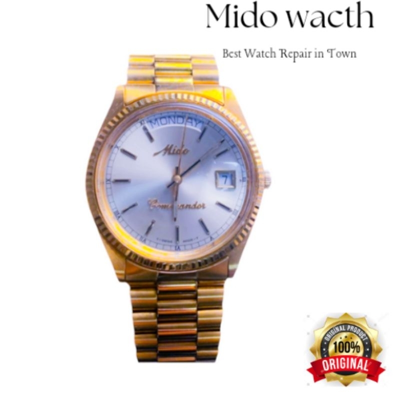 Jual Jam Tangan Vintage Mido otomatis Commander | Shopee Indonesia