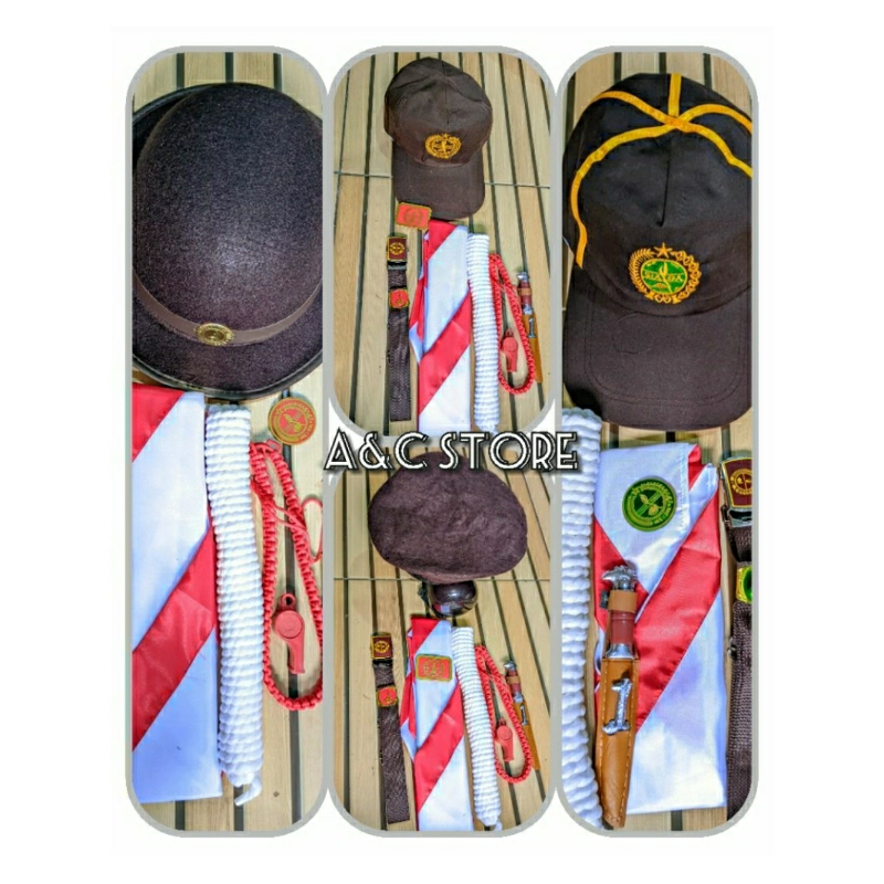 Jual 1 set alat perlengkapan pramuka/atribut pramuka lengkap/putra ...