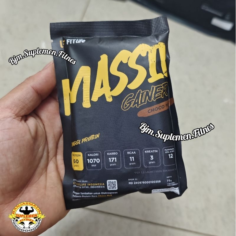 Jual FITlife Massiv Gainer Ecer 1 Sachet (MPro Upgraded) | Shopee Indonesia