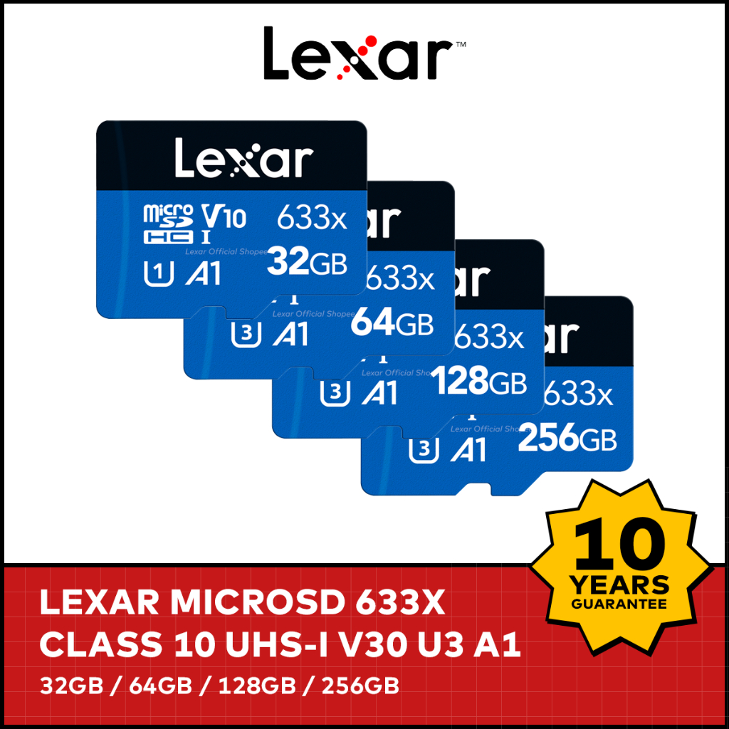 Jual Lexar Microsd 633x 32GB / 64GB /128GB / 256GB High Performance Up ...