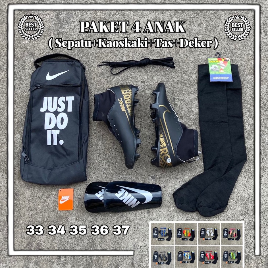 Jual Diskon sd 4 Sepatu Bola Anak SDSMP Paket 4 Pakai Boot Just Do It ...