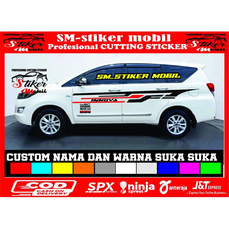 Jual stiker mobil innova calya sigra rush terios avanza xenia dll ...