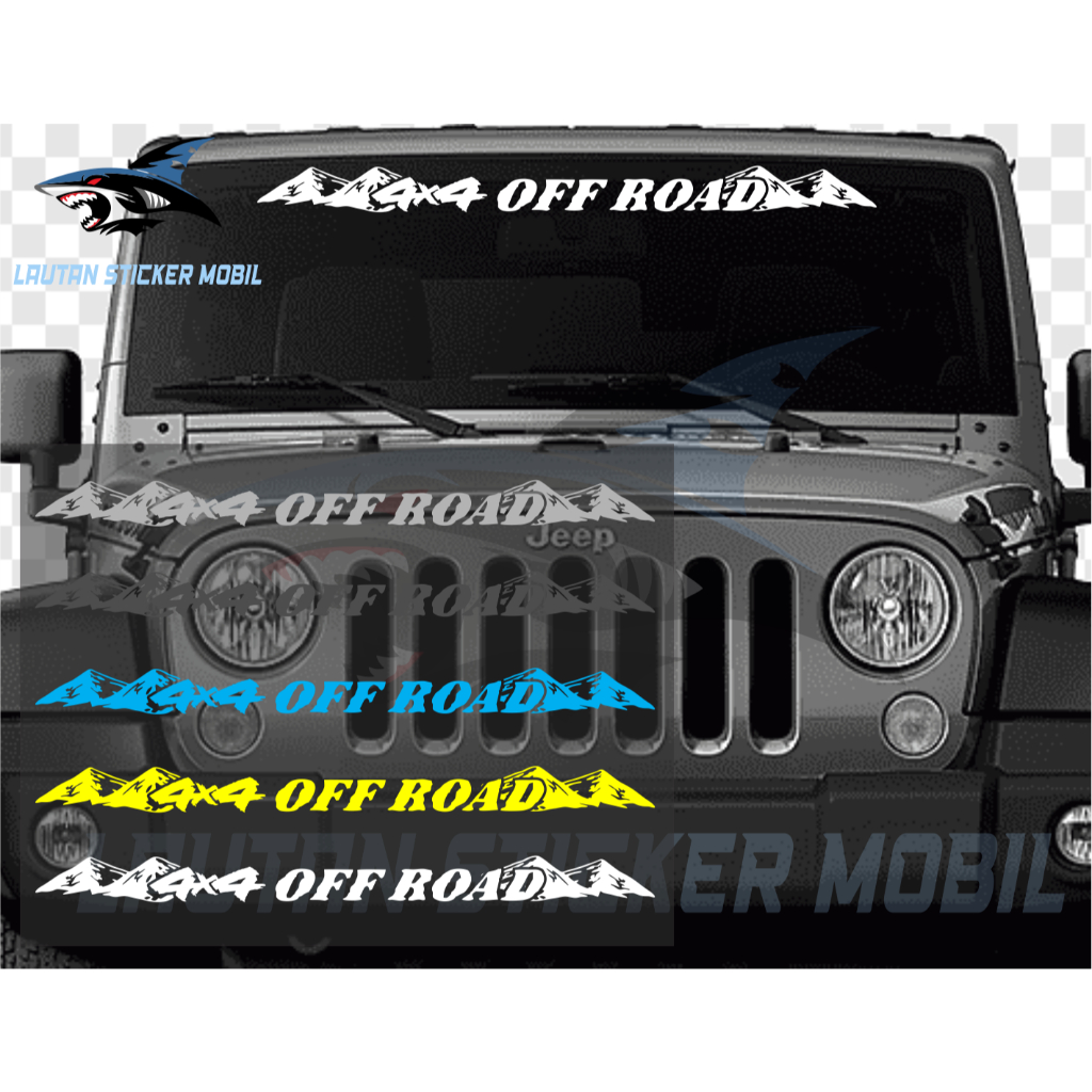 Jual cutting sticker kaca depan mobil off road 4x4 jaap jimny ranger ...
