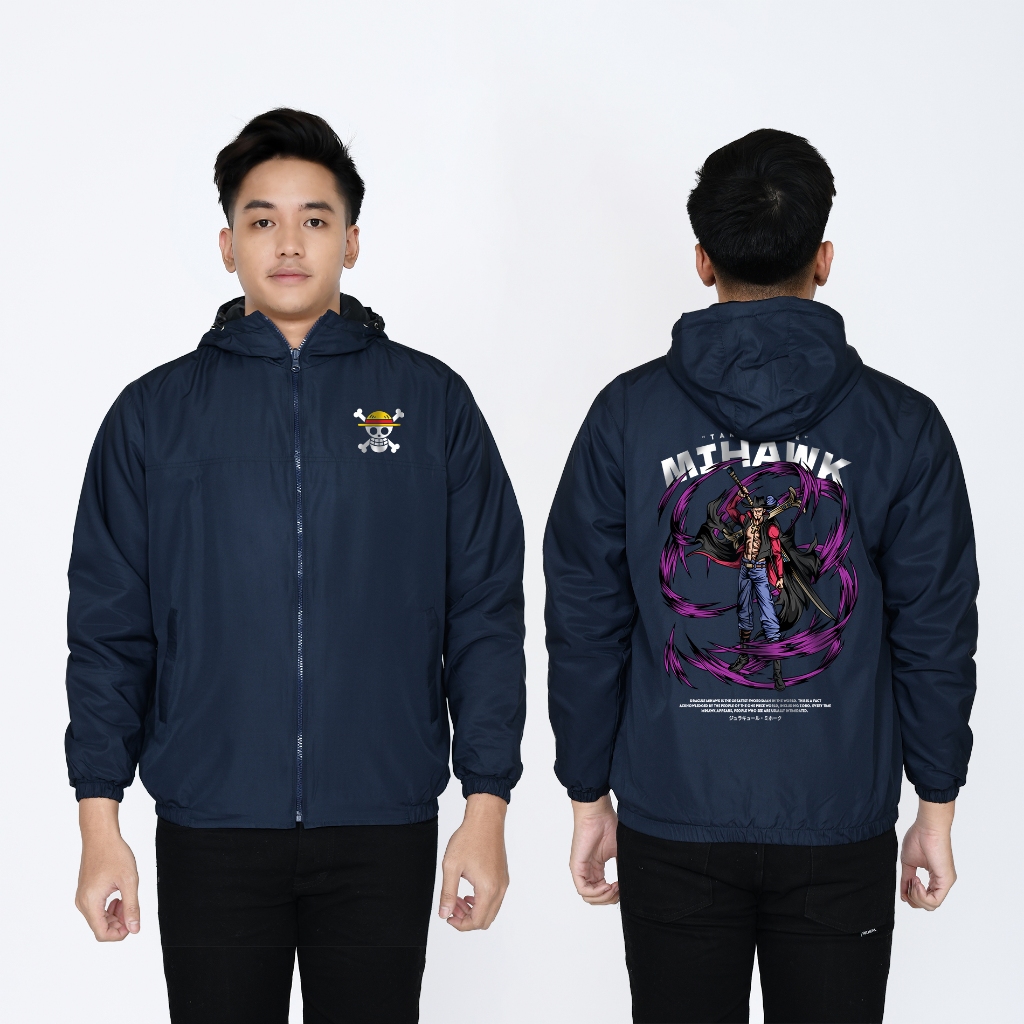 Jual Jaket Eleganter Custom Pria Wanita Logo MIHAWK One Piece | Shopee ...