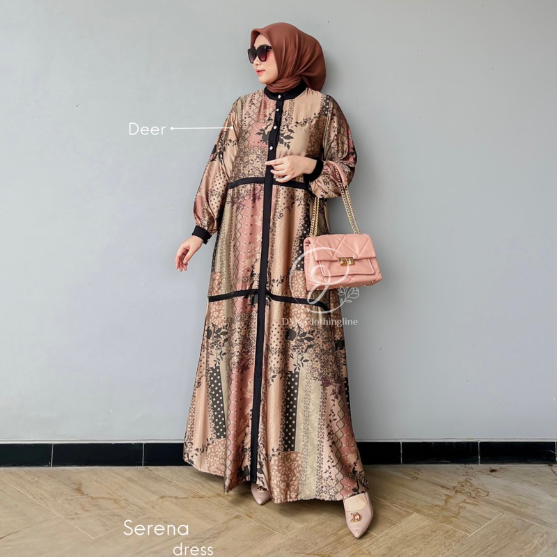 Jual DYN Clothingline Serena Dress | Gamis Wanita Busui Friendly ...
