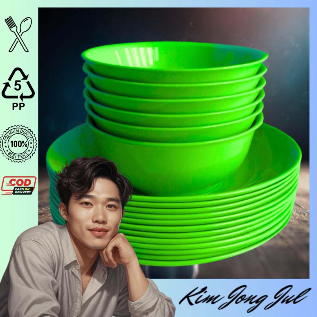 Jual [12 PCS] PIRING MANGKOK TEBAL GRATIS BUBBLE MIE SOTO SEMI MELAMINE ...