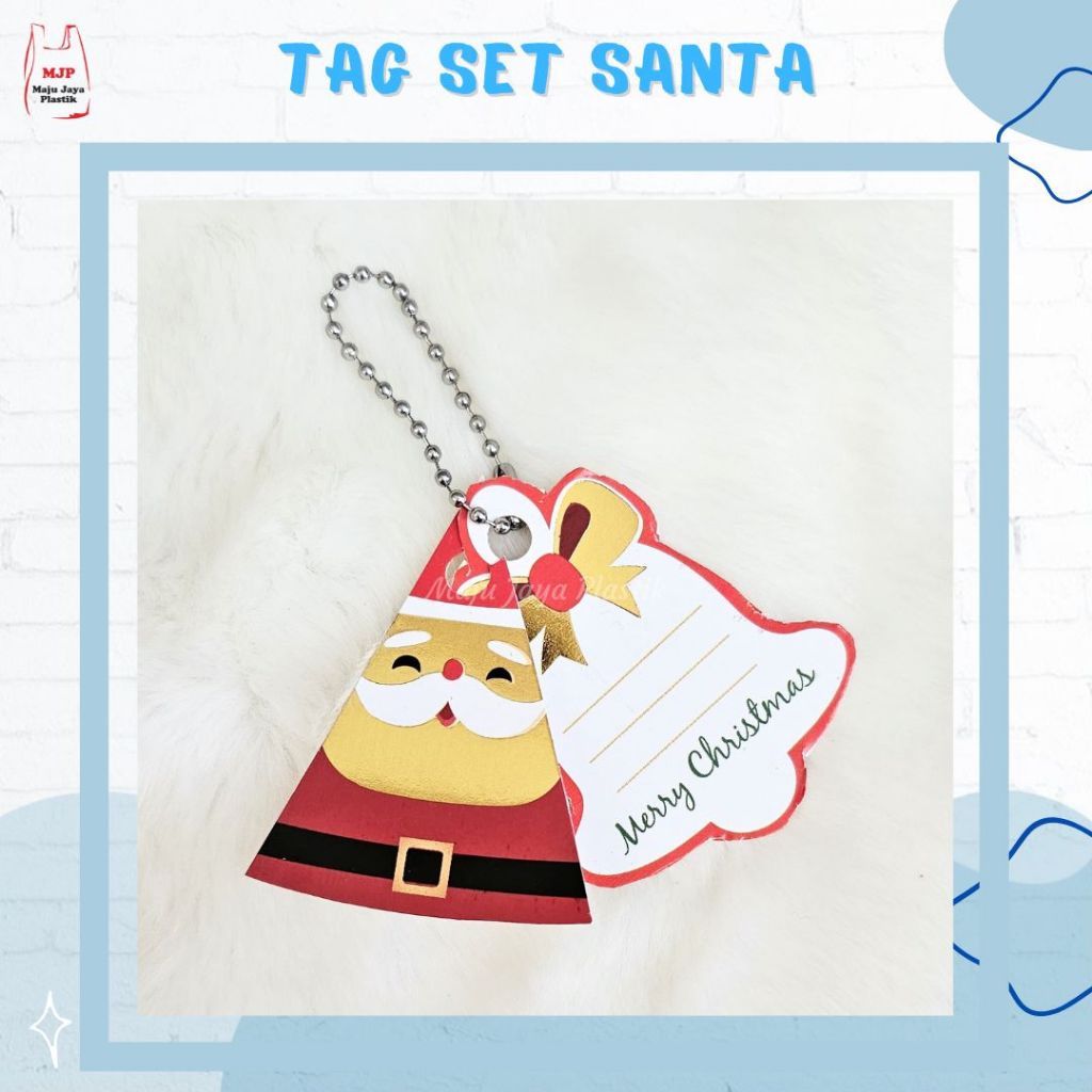 Jual Hangtag Natal Merry Christmas Tag Gift Tag Kartu natal Ucapan ...