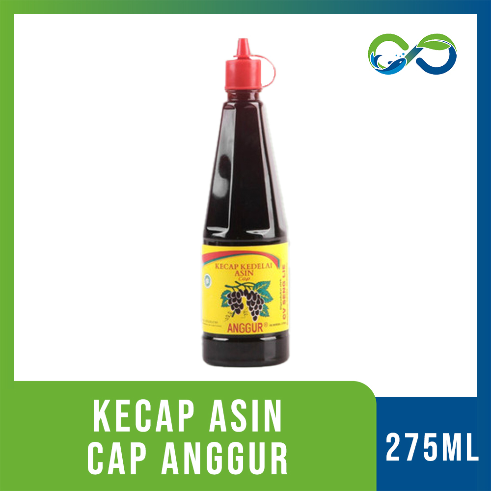 Jual [AquaEcoFarm] Kecap Asin Cap Anggur Seng Lie Botol 275ml Bandung ...