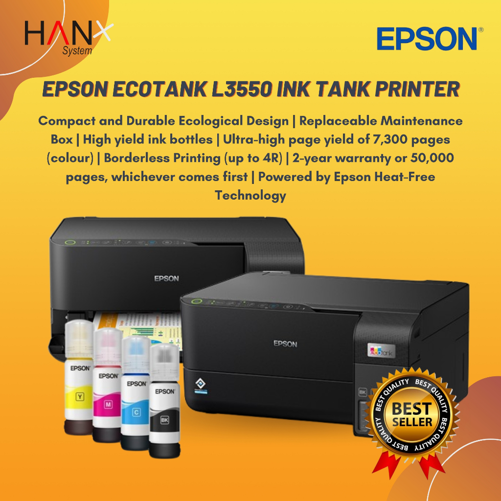Jual Epson EcoTank L3550 Ink Tank Printer | Shopee Indonesia