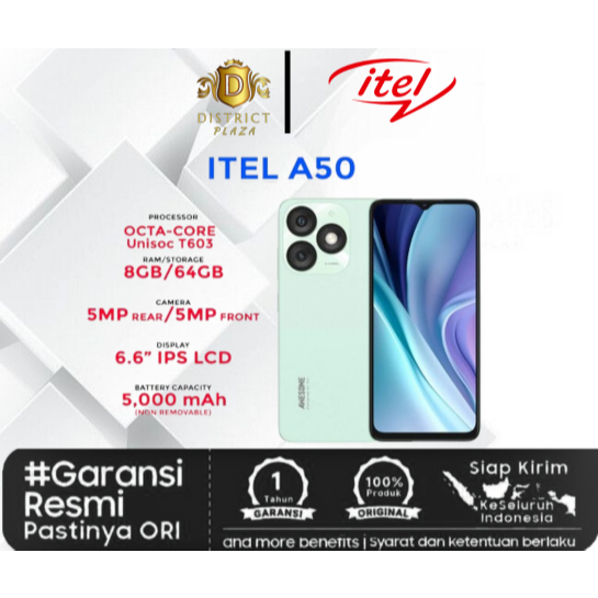 Jual Itel A50 Ram 3+8Gb Internal 64Gb Bergaransi Resmi | Shopee Indonesia