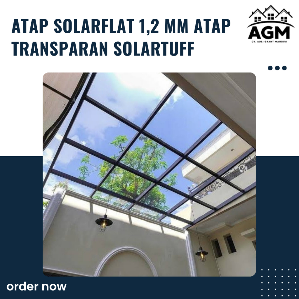 Jual ATAP SOLARFLAT 1,2 MM ATAP TRANSPARAN SOLARTUFF | Shopee Indonesia