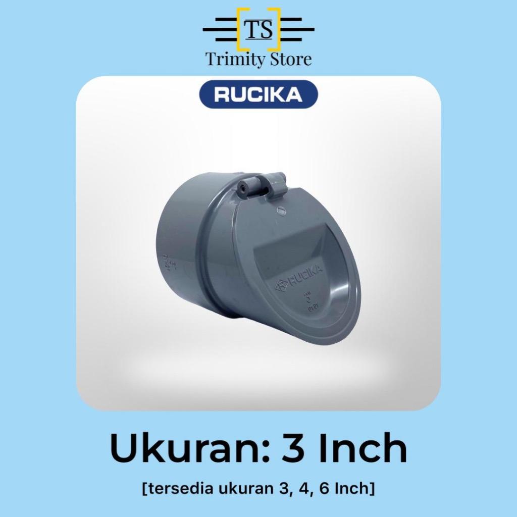 Jual RUCIKA Back Flow Valve PVC / Penutup Pipa Ukuran 3 / 4 / 6 Inch ...