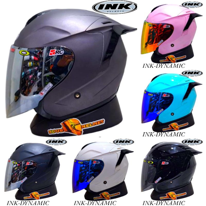 Jual Helm INK dynamic Gunmetal dof paket ganteng original INK | Shopee ...
