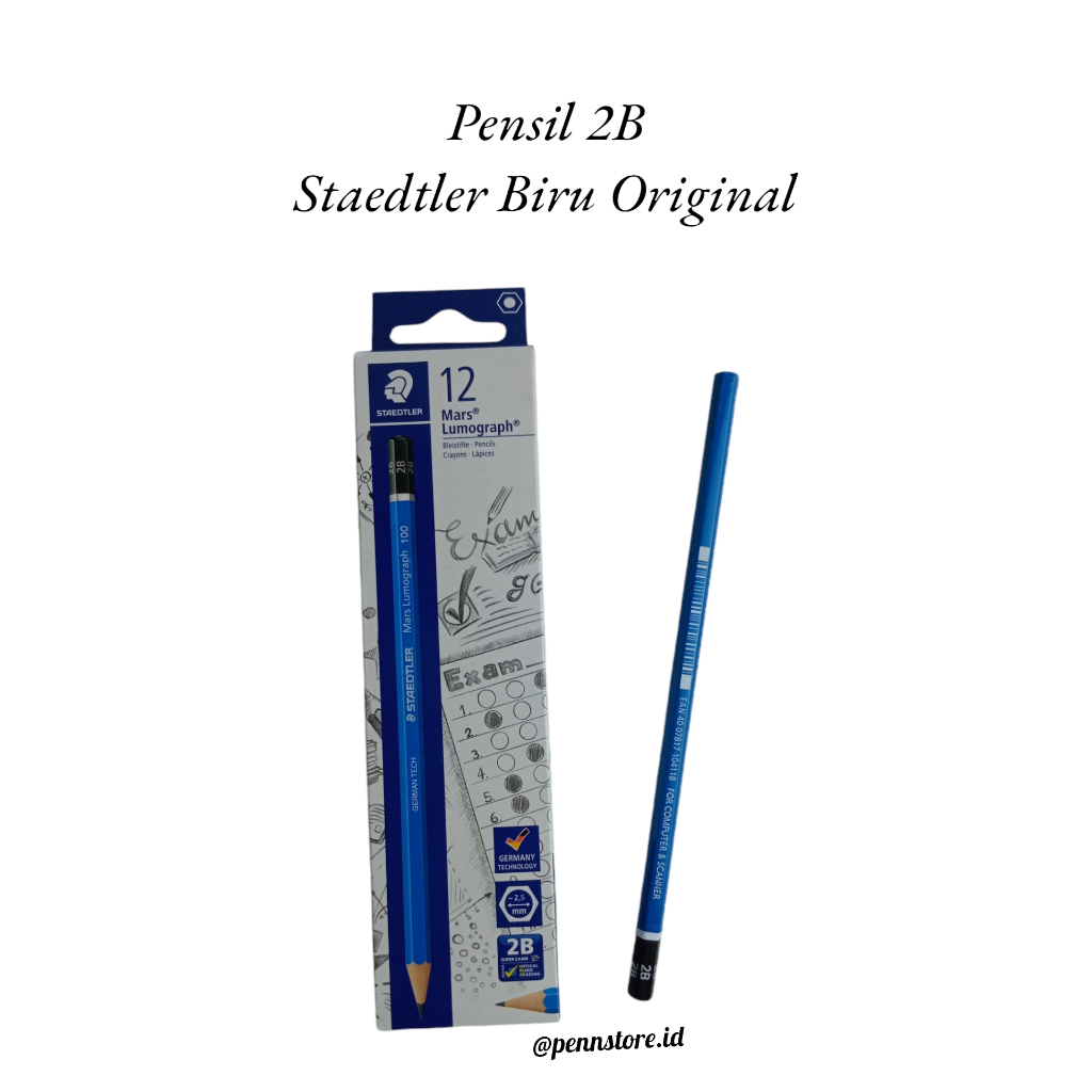 Jual Pensil 2B Staedtler Biru Original (pcs) | Shopee Indonesia
