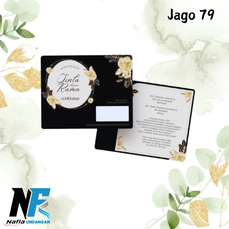 Jual Blangko Undangan atau Kertas Undangan Pernikahan JAGO 79 Harga ...
