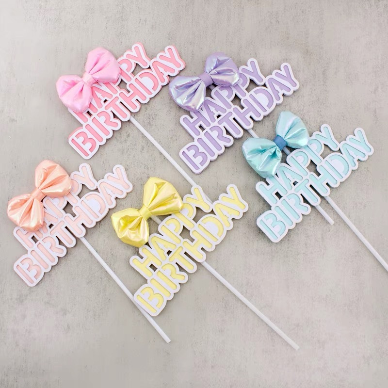Jual CAKE TOPPER HAPPY BIRTHDAY PITA FOAM hiasan tusukan dekorasi ...
