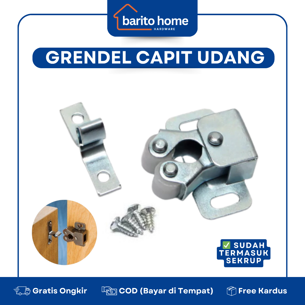 Jual Grendel Jepit Masa Capit Udang Roller Catches Mata Ayam Pengait ...