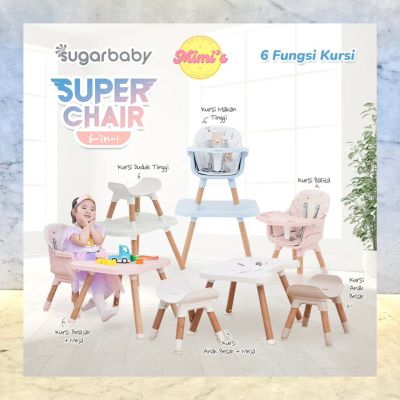 Jual Sugar Baby Super Chair 6in1 - Kursi Bayi // Kursi Makan Bayi ...