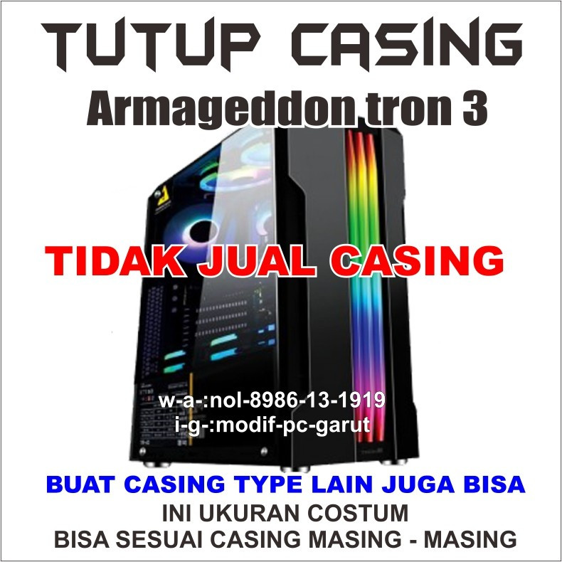 Jual side panel casing PC Armageddon tron 3 tutupnya saja | Shopee ...