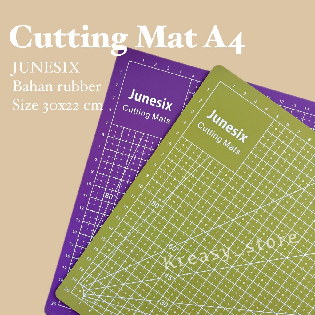 Jual JUNESIX Alas Potong A4 30x22cm Warna Warni - Cutting Mat Ukuran A4 - Alas Kerajinan ...