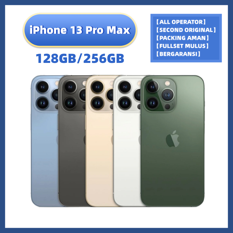 Jual iPhone 13 Pro Max 128GB/256GB (imei Terdaftar) Second Mulus Normal Fullset | Shopee Indonesia