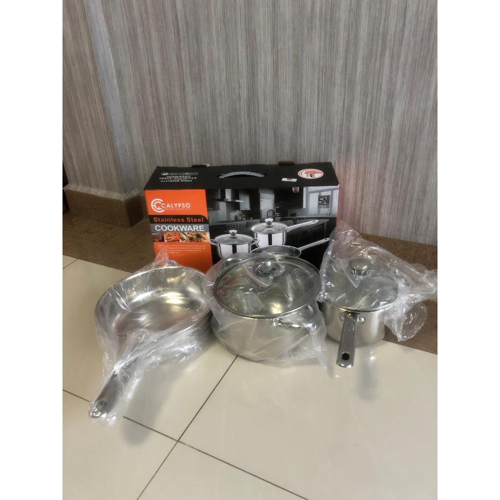 Jual Panci 3 Set Calypso Panci Masak Stainless Steel | Shopee Indonesia
