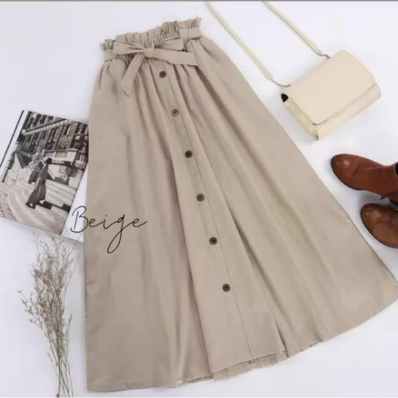 Jual ROK KANCING BAWAHAN WANITA CRINKLE JUMBO PANJANG ADA TALI | Shopee ...