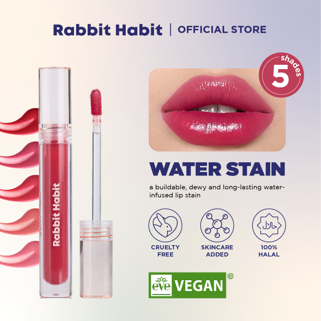 Jual Rabbit Habit Lip Tint Water Stain - Long-Lasting & Hydrating Lip ...