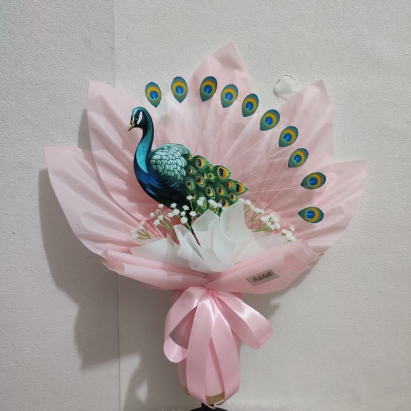 Jual Peacook Money Bouquet/ Buket Burung Merak Hadiah Ulang Tahun ...