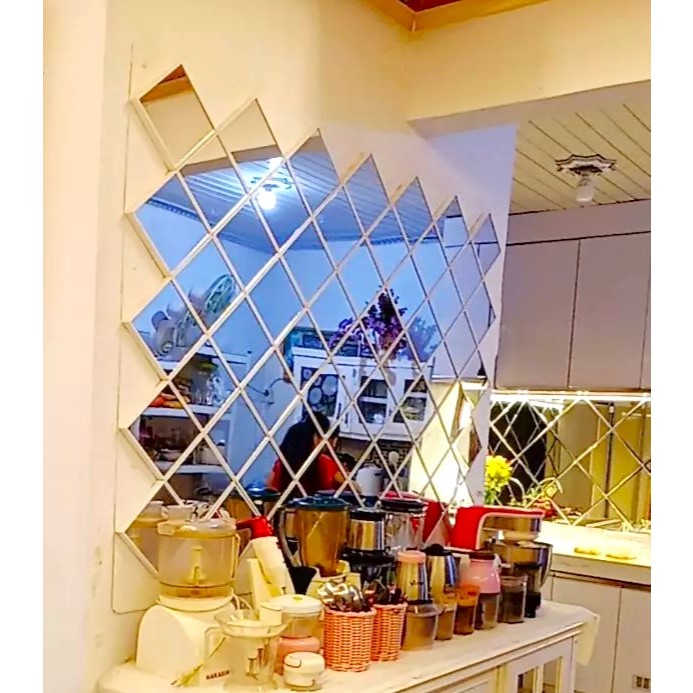 Jual Cermin Dinding / Cermin Frameles / Kaca Dinding / Cermin 3D ...