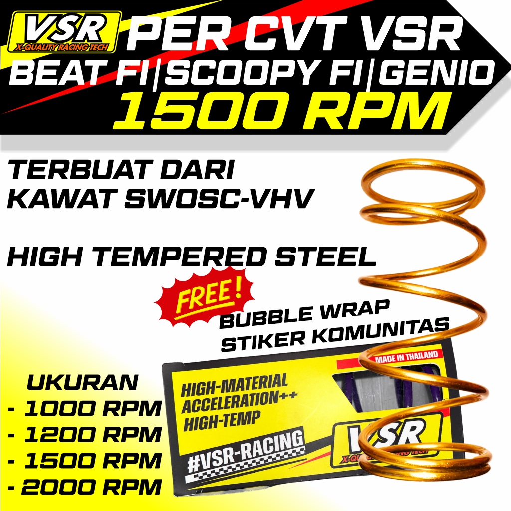 Jual PER CVT 1000 1200 1500 2000 RPM HONDA YAMAHA ALL MOTOR MATIC VSR ...
