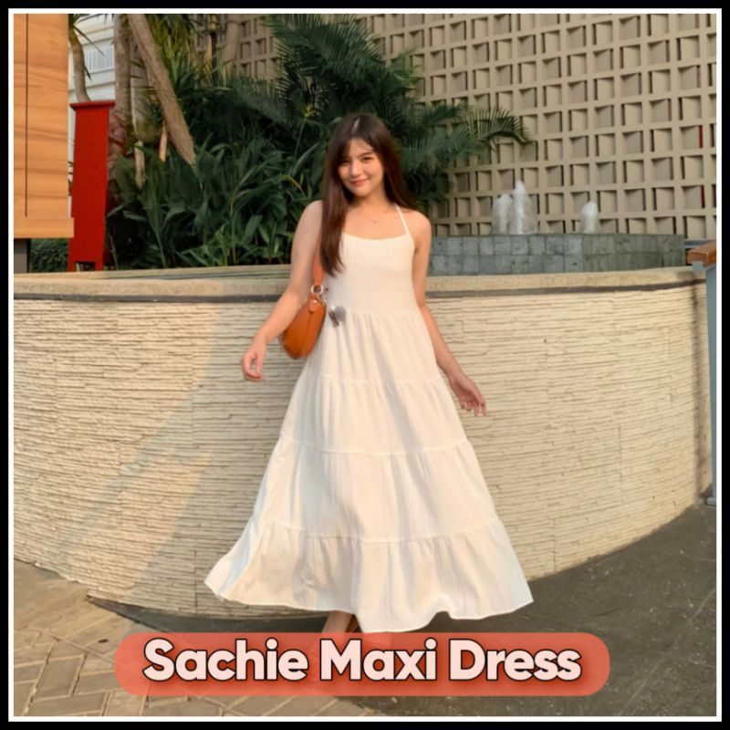 Jual Sachie Dress Maxi Wanita Korean Dress Maxi / Korean Dress Midi Deka Fashion | Shopee Indonesia