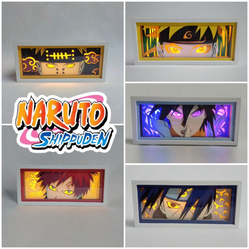 Jual Naruto Shippuden Lightbox Anime 3D Lampu Kotak LED Light Box ...