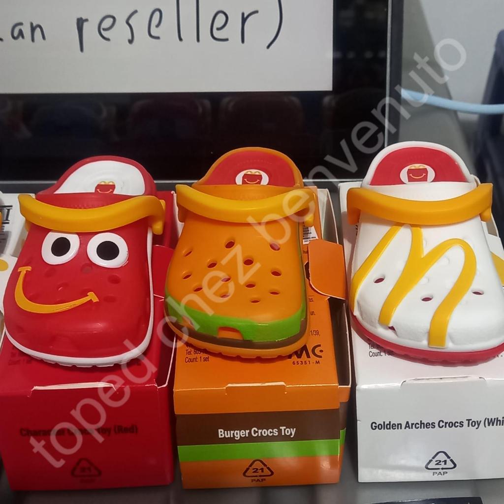 Jual happy meals Crocs Mcdonald SET / MCD x CROCS Mainan Toys Happy ...