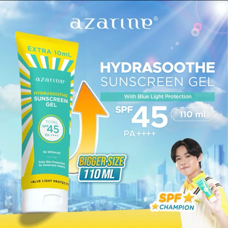 Jual NEW BIG SIZE AZARINE SUNSCREEN Hydrasoothe 110ml tabir surya ...