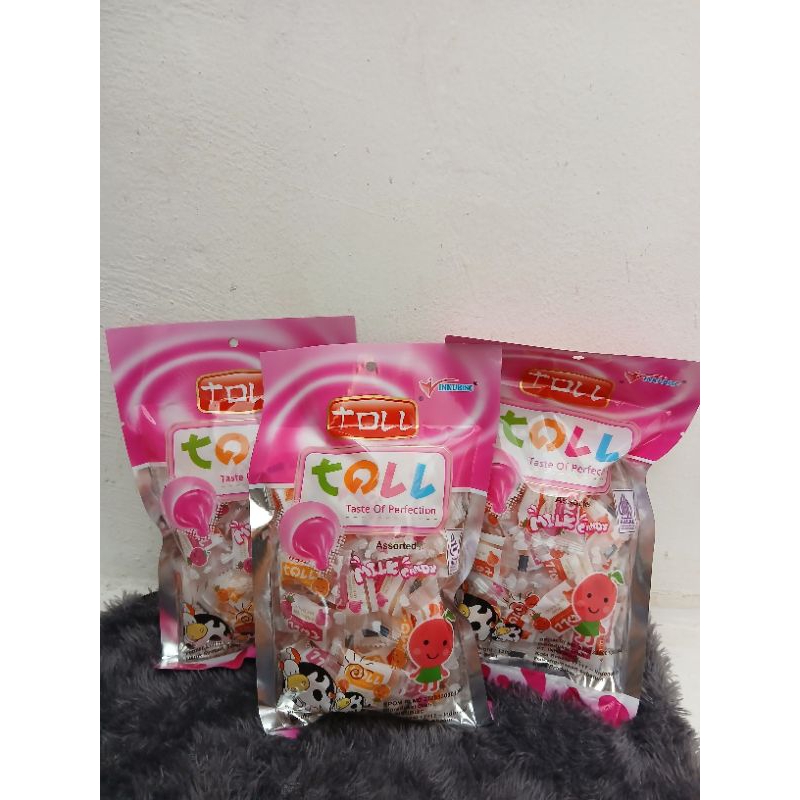 Jual PERMEN TOLL PERMEN SUSU ISI 3 PACK ISI +-30 PCS. 120 GR. PERMEN ...