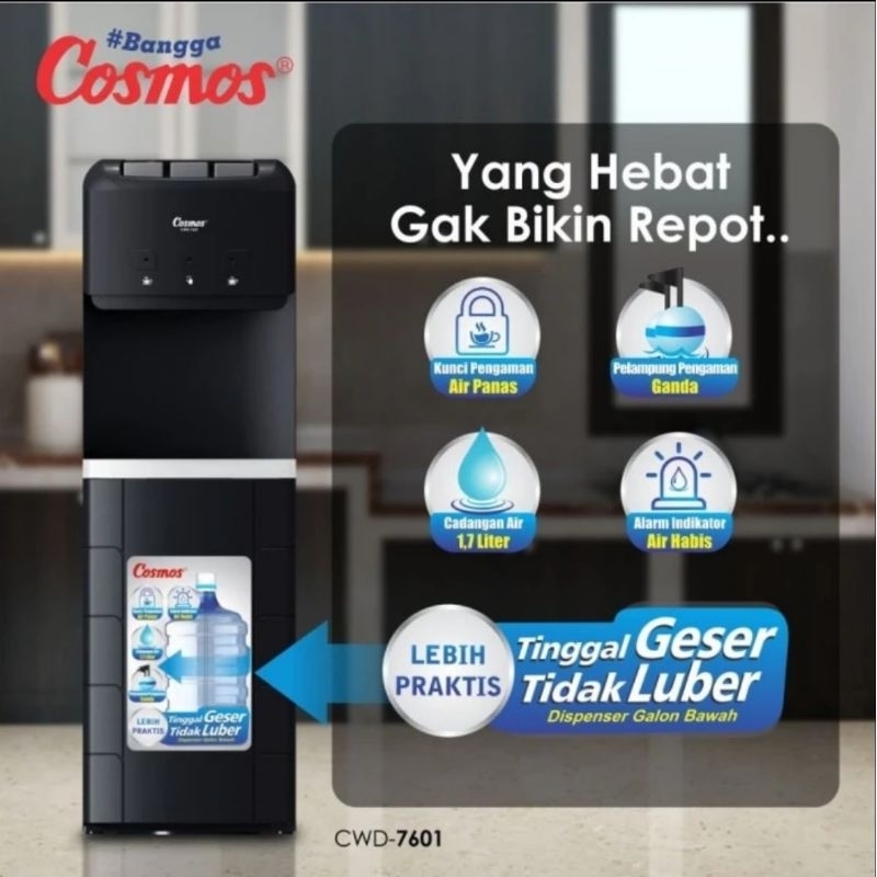 Jual COSMOS STANDING WATER DISPENSER GALON BAWAH HOT, FRESH & COLD ...