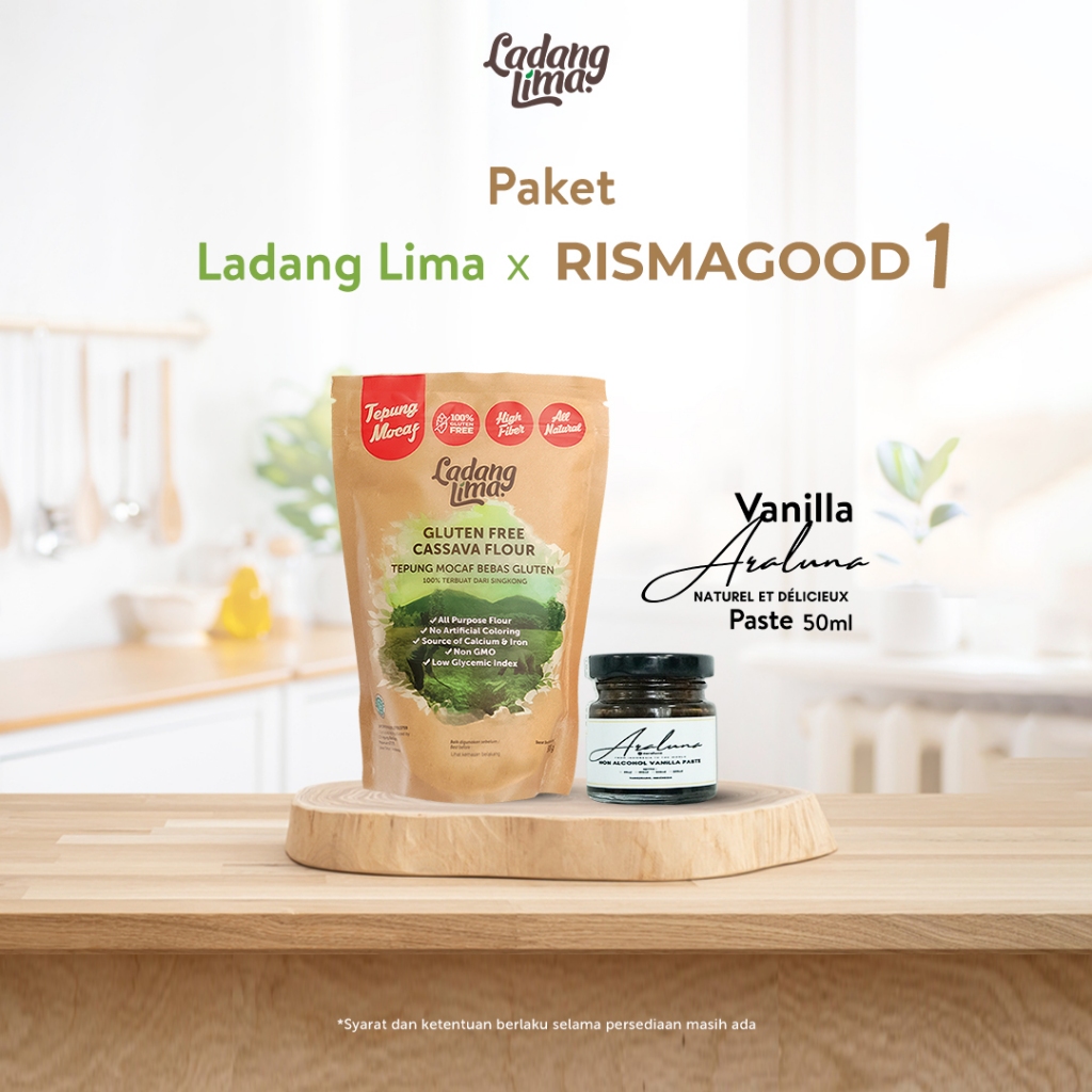 Jual Paket Ladang Lima X Rismagood 1 - Tepung Singkong Gluten Free Ladang Lima | Shopee Indonesia