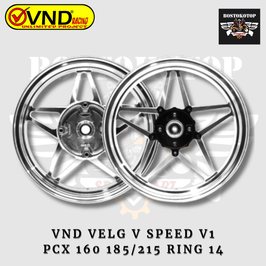 Jual VND Velg Racing Tipe V Speed V1 Gen 1 Ukuran 185 215 Ring 14 Motor PCX 160 CBS/ PCX 160 ABS ...
