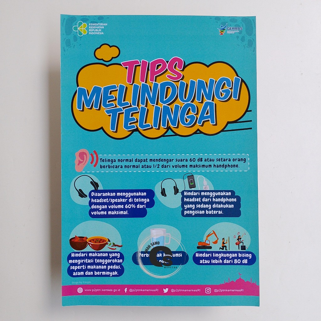 Jual Poster Tips Melindungi Telinga - Poster Kesehatan - Germas ...