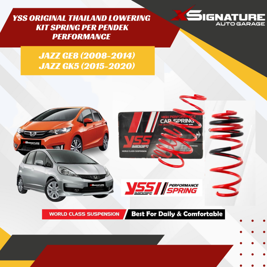 Jual YSS ORIGINAL THAILAND LOWERING KIT SPRING PER PENDEK PERFORMANCE ...